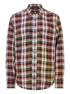 Dsquared2 Plaid-pattern Long-sleeve Shirt - Red