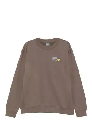 NEW BALANCE Crew-neck Sweatshirt - Brown