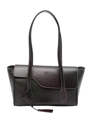 ATP ATELIER Eira Topstitch Tote Bag - Brown