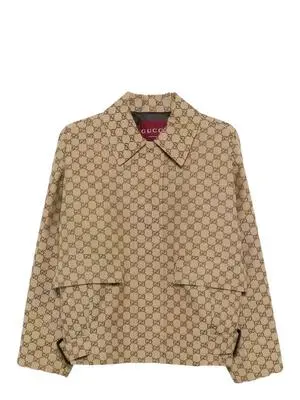 Gucci Gg Patterned Jacket - Brown