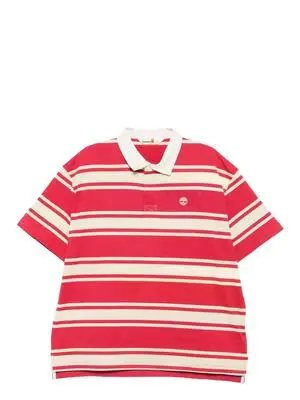Timberland Striped Short-sleeve Polo Shirt - Red