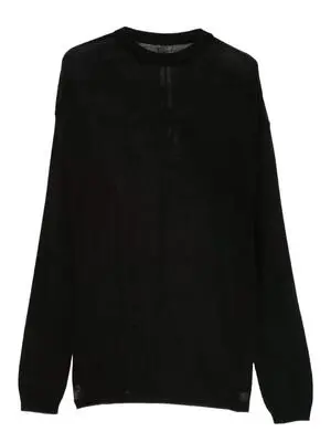 Rick Owens Crew-neck Long-sleeve Sweater - Black