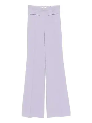 Elisabetta Franchi Flap-pocket Flared Trousers - Purple