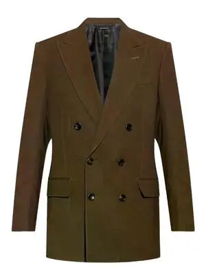 TOM FORD Double-breasted Blazer - Brown