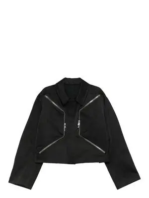 Rick Owens Zip-up Shirt Jacket - Black