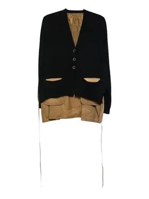 UMA WANG Front-pocket Cardigan - Black