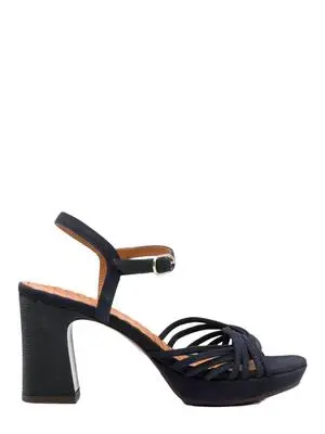 Chie Mihara Keske Suede Sandals - Blue