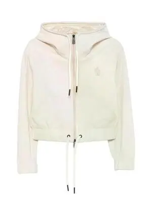 Moncler Zip-up Hoodie - Neutrals