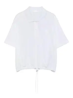 Moncler Drawstring-hem Polo Top - White