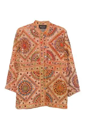 Loro Piana Embellished Jacket - Neutrals