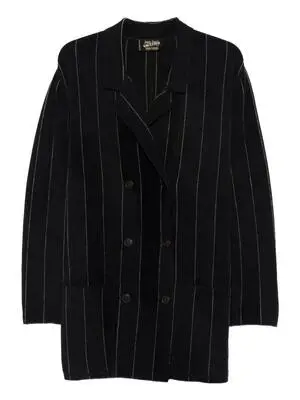 Jean Paul Gaultier 1990s Pinstripe Double-breasted Jacket - Grey