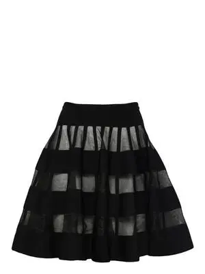 Alaïa 2010s Panelled Mini Skirt - Black