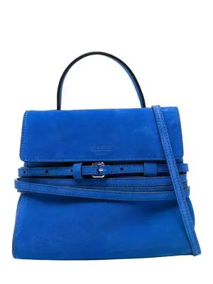 Moschino Mini Buckle-strap Tote - Blue