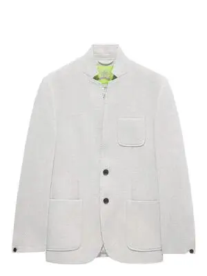 Shanghai Tang Herringbone Pocket Jacket - Neutrals