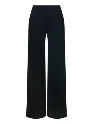 Stella McCartney Compact-knit Trousers - Black