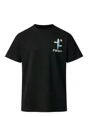 FLANEUR Graphic T-shirt - Black
