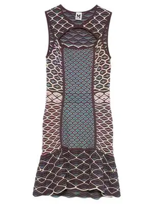 Missoni 2010s Patterned Midi Dress - Brown