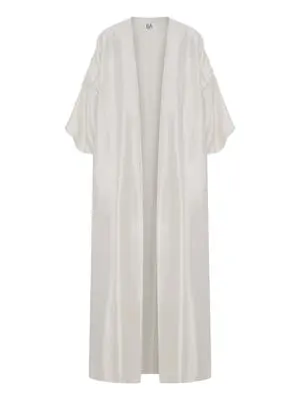 Ila Muse Silk Dupion Kaftan - Off-white