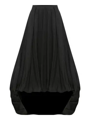 Ila Audra Silk Taffeta Puff Skirt - Black