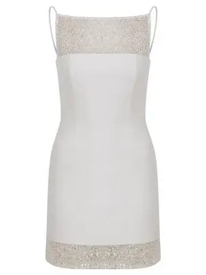 Ila Sera Beaded Mini Dress - White