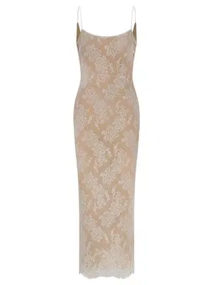 Ila Liora Lace Midi Dress - White