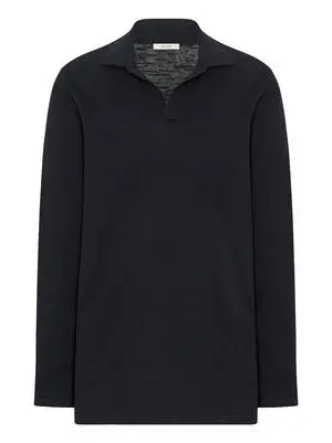 THE ROW Niosa Long-sleeve Top - Black