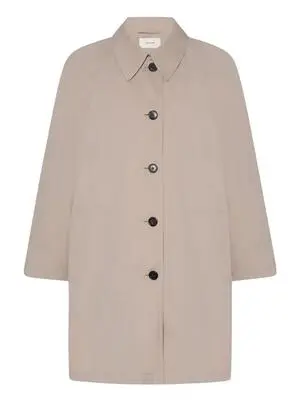 THE ROW Hawkins Cotton Poplin Car Coat - Beige