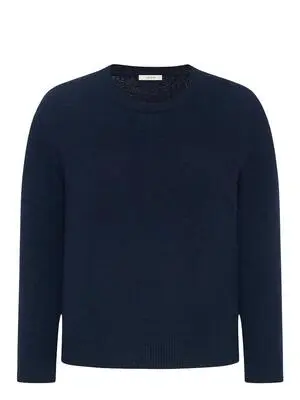 THE ROW Noler Cashmere Sweater - Dark Navy