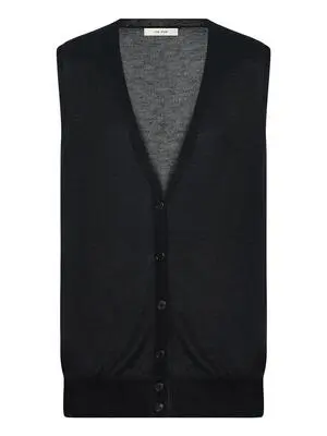 THE ROW Neel Vest - Black