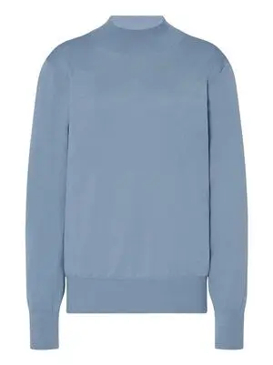 THE ROW Nari Top - Azure Grey