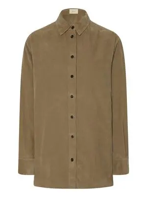 THE ROW Sisilia Striped Shirt - Beige