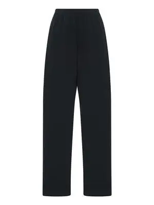 THE ROW Kohana Straight-Leg Sweatpants Black