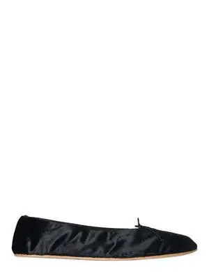 THE ROW Round Ballet Flat - Black