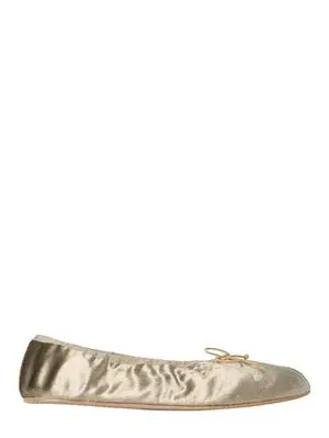 THE ROW Round Ballet Flat Taupe