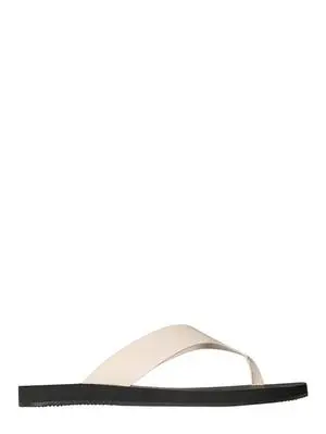 THE ROW Dune Classic Ginza Sandal - Ivory / Black