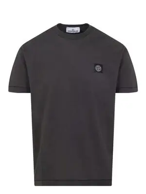 STONE ISLAND Logo-patch T-shirt