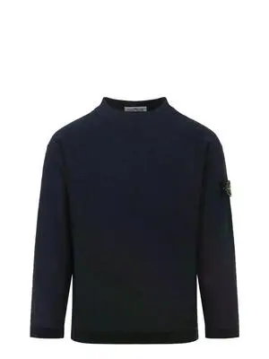 Stone Island Logo-patch Sweatshirt - Blue