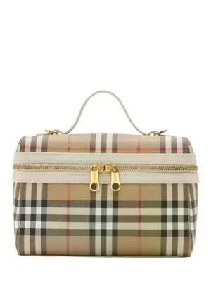 Burberry Check Vanity Bag - Neutrals