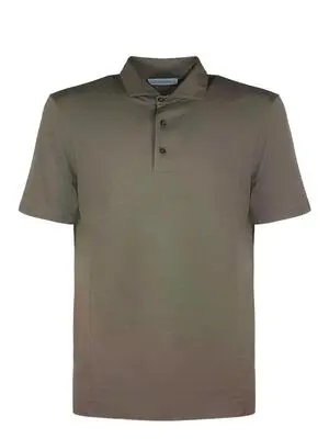 CRUCIANI Buttoned Polo Shirt - Green