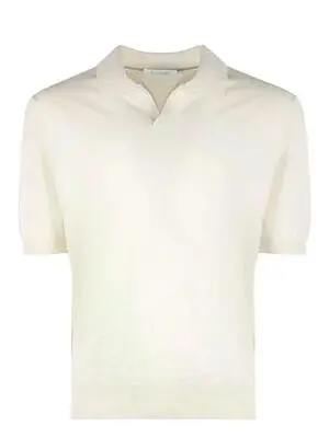 CRUCIANI Collared T-shirt - Neutrals
