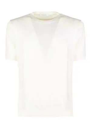 CRUCIANI Crew-neck T-shirt - White