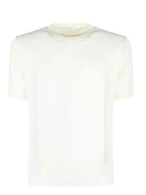CRUCIANI Crew-neck T-shirt - White