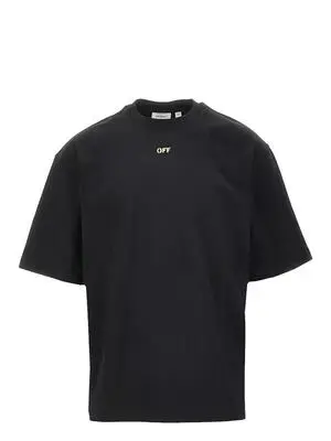 Off-White Cotton T-shirt - Black