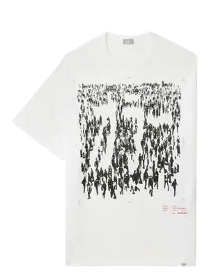 KOLOR BEACON Graphic-print T-shirt - White