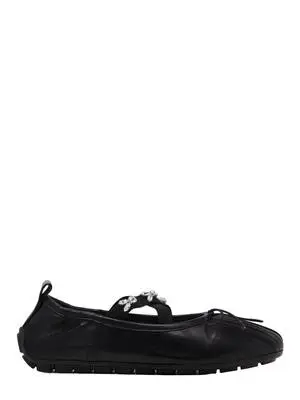 Simone Rocha Embellished Ballet Flats - Black