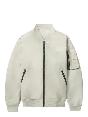 Rick Owens Zip-pocket Bomber Jacket - Neutrals
