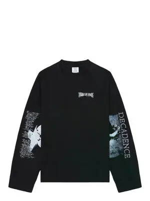 Vetements Graphic Print Long-sleeve T-shirt - Black