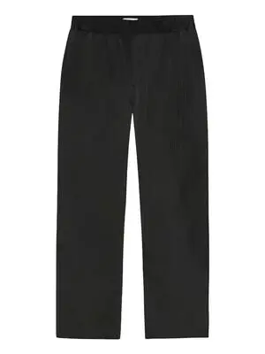 LES DEUX Houston Plissé Trousers - Black
