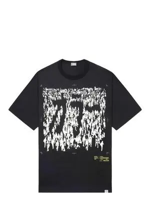 KOLOR BEACON Graphic-print T-shirt - Black
