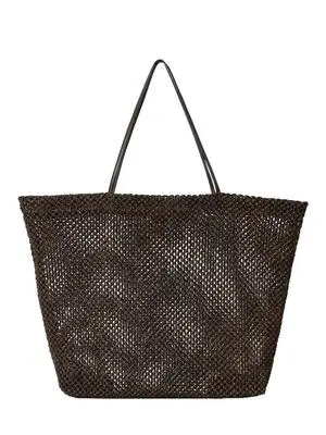 THE ROW Barn Tote Bag - Dark Brown